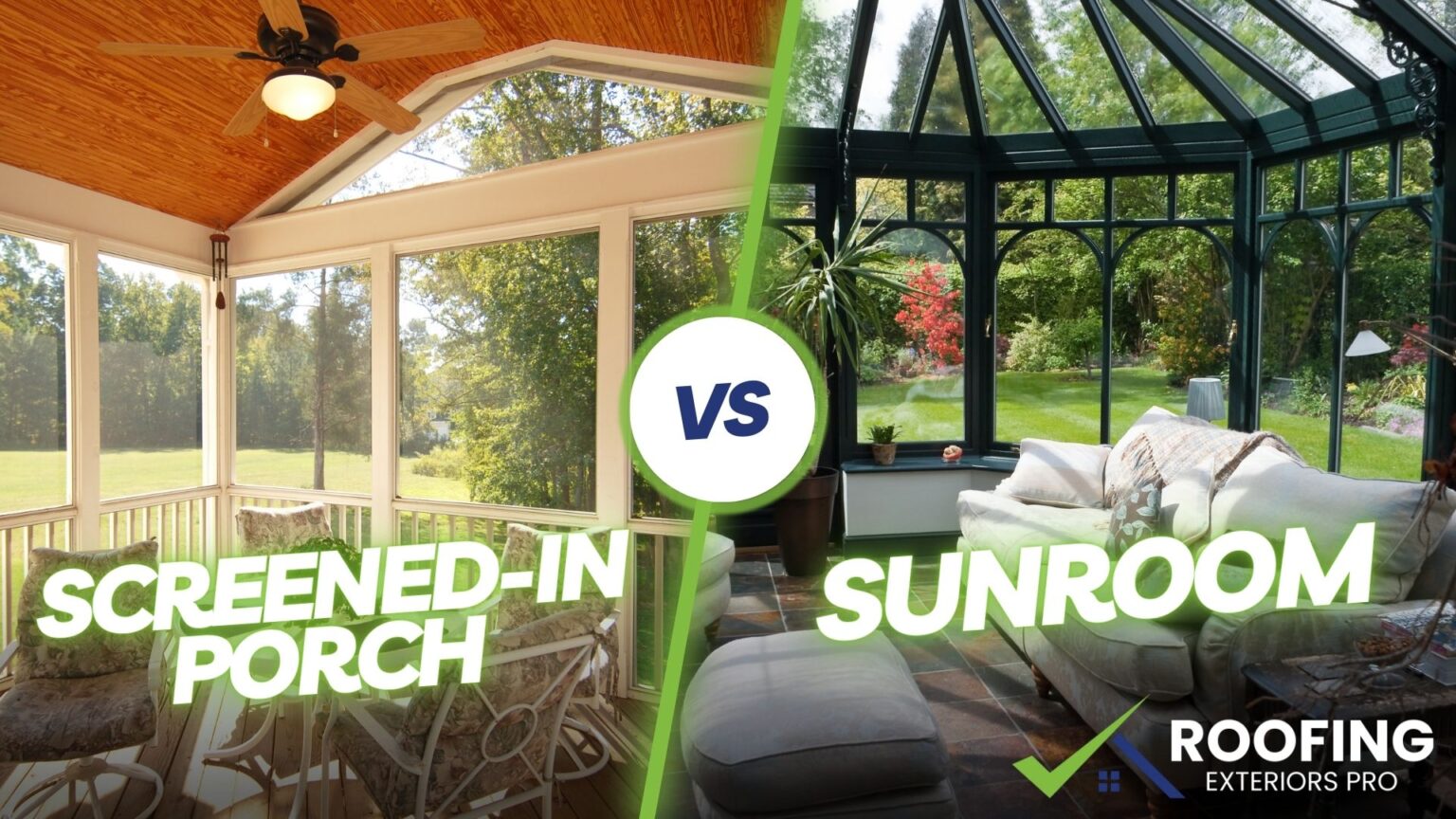 Screened-In Porch vs. Sunroom: Which is Best for Your Triad Home ...